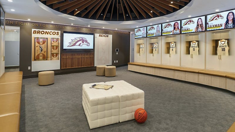 From the 2024 Educational Interiors Showcase: Women’s Basketball Locker ...